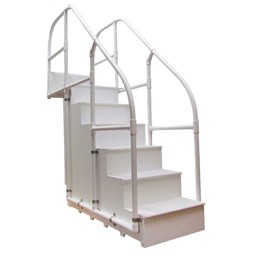 Swim Safe ADA Pool Stairs - 5-Tread (6 Step) | AQADAS-5 – Pool Goods