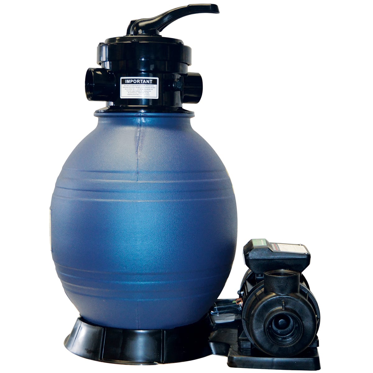 Blue Torrent 12" Sand Shark Sand Filter System w/ 1/3HP Pump | AC SAND ...